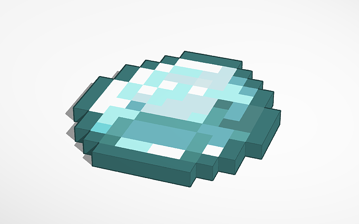 3D design minecraft diamond - Tinkercad