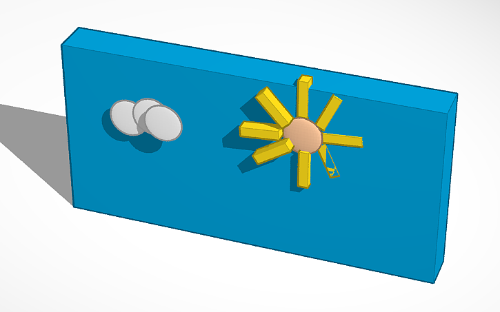 3D design CLOUD AND SUN | Tinkercad