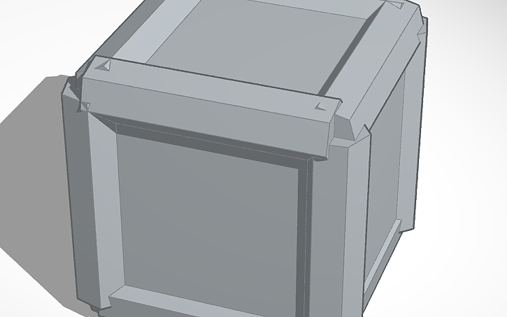 3d Design Steel Crate Tinkercad