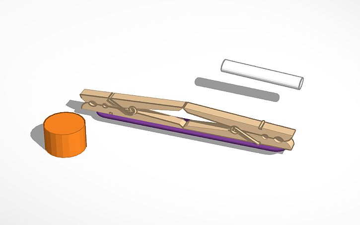 3D design Clothespin Chassis AR - Tinkercad
