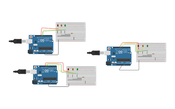 Circuit design TUGAS ARDUINO 1 RESTU SAKA K. XII MIPA 3 NO.31 | Tinkercad