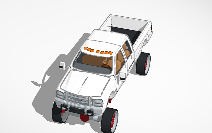 3D design custom lifted f250 sema truck - Tinkercad