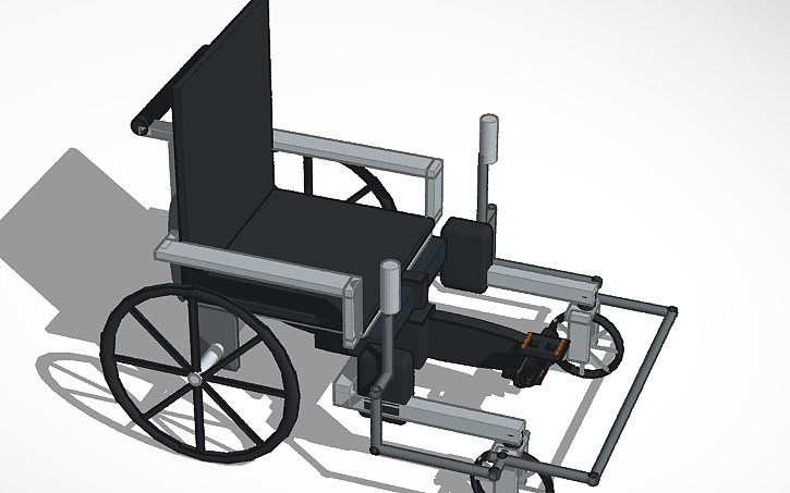 3D design wheel chair - Tinkercad