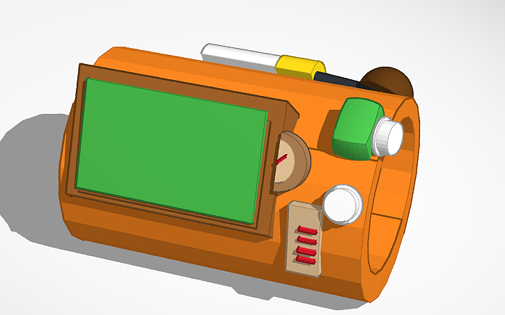3D design Pip-Boy 3000 - Tinkercad