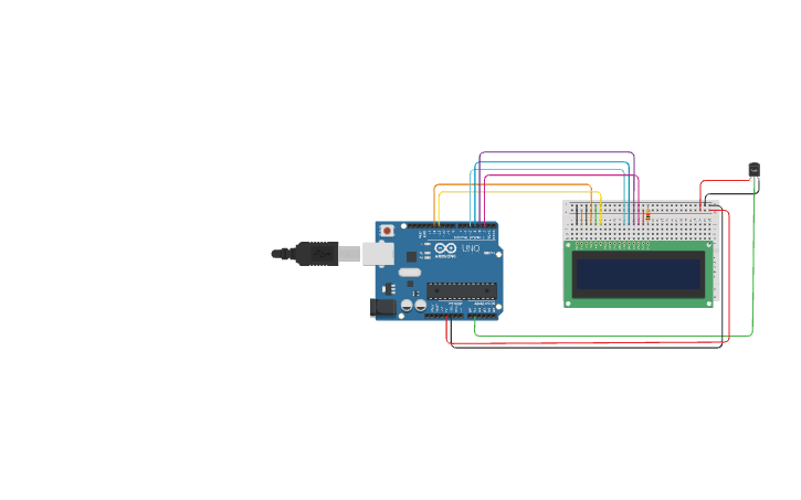 Circuit Design Arduino Lcd 16x2 With Temperature Sensor Tinkercad 0619