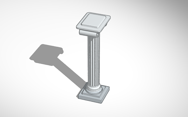 3D design Pillar - Tinkercad