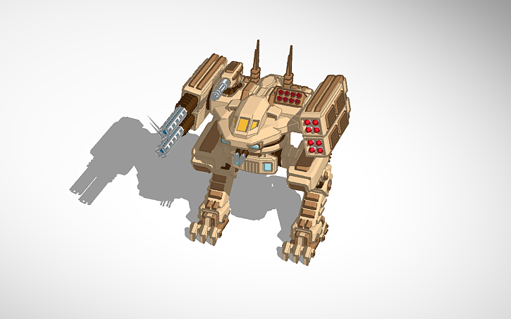 3D design CHTAM-X1A - The "Cougar" Heavy Tactical Assault Mech | Tinkercad