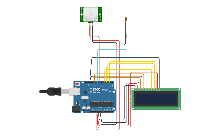 Circuit Design Motion Detector Assignment 01 Tinkercad