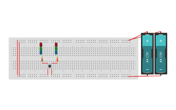 Circuit design Flashlight - Tinkercad