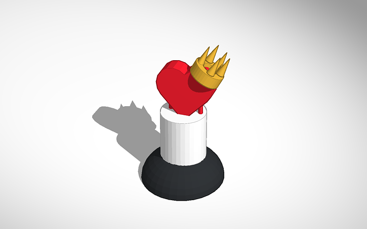 3D design Chess-piece Queen - Tinkercad