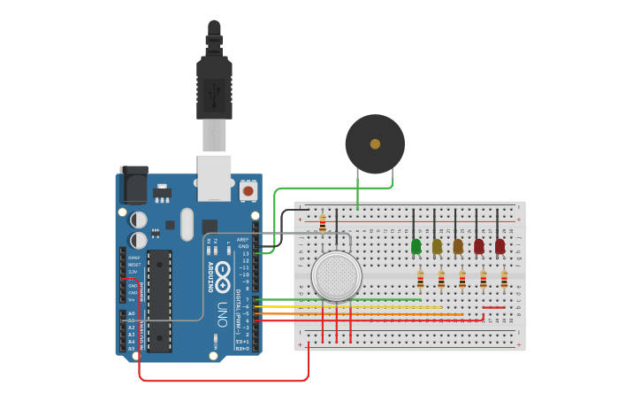 Circuit Design Arduino Temperature Sensor With Dc Mot