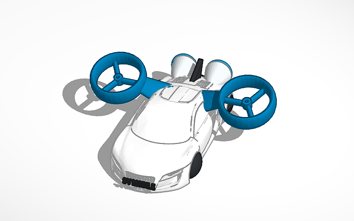3D design flying car 2100 | Tinkercad