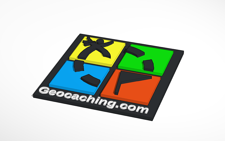 3D design Geocaching Logo - Tinkercad