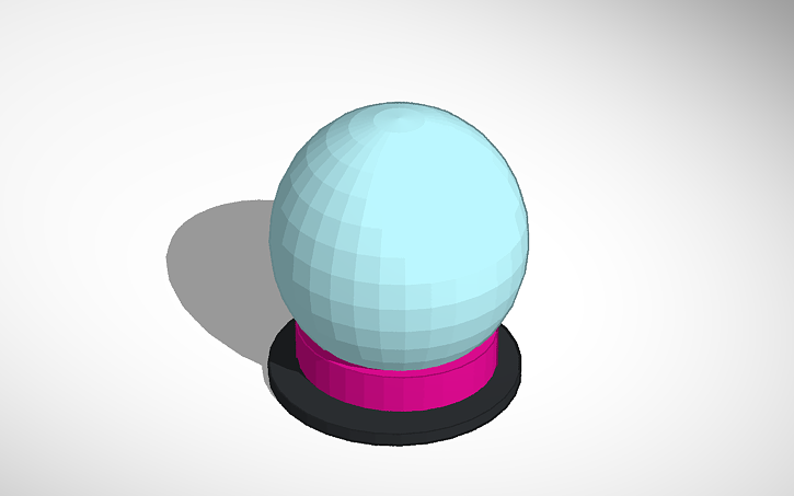 3D design magic ball - Tinkercad