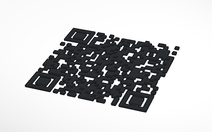 3D design qr code for the brave | Tinkercad
