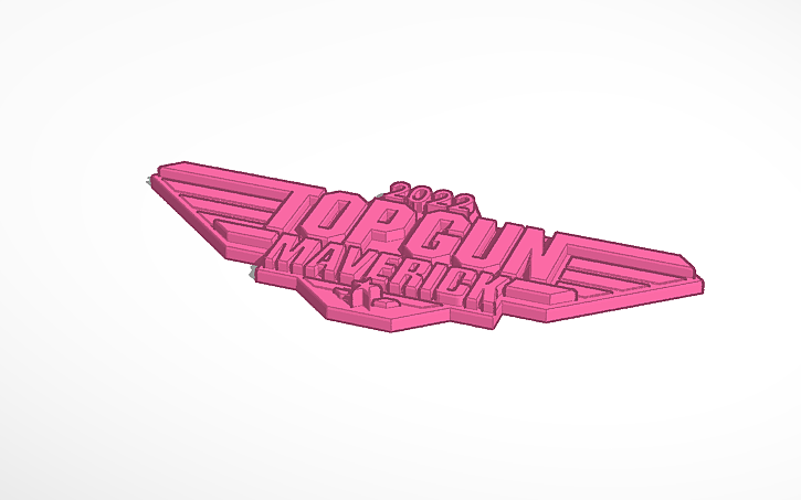 3D design Top Gun Logo | Tinkercad