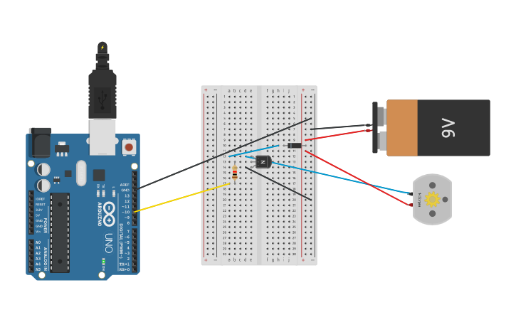 Circuit design practica 6 - Tinkercad