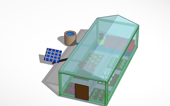 3D design Navin's greenhouse 2 - Tinkercad