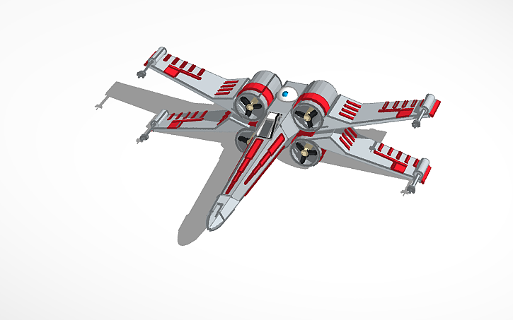3D design X-WING - Tinkercad