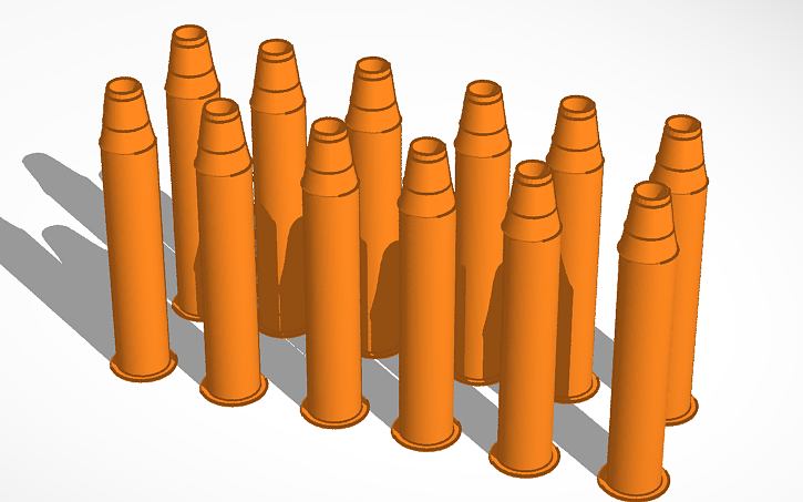 3D design Nerf modded disruptor 12 airsoft bb shells - Tinkercad