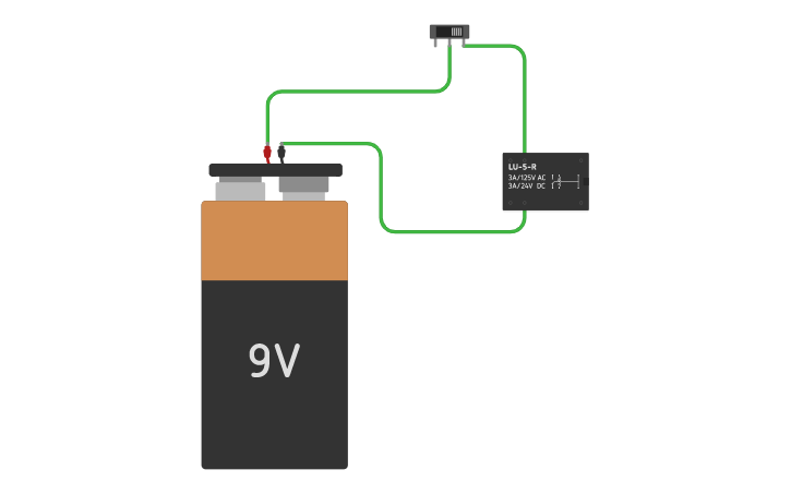 Circuit design RELAY - Tinkercad