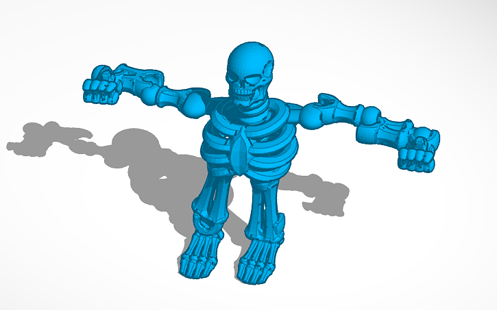 3D design Spooky scary skeltons - Tinkercad