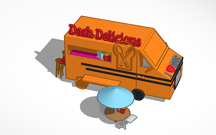 3D design food truck - Tinkercad