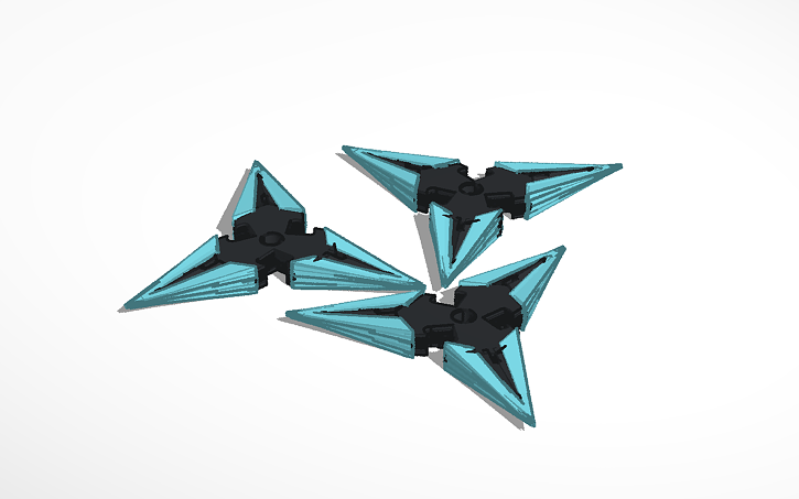 3D design genji ninja star - Tinkercad