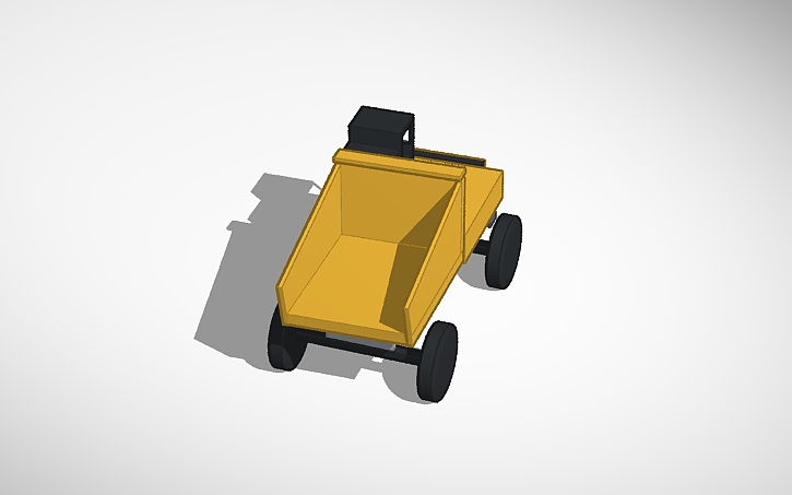 3D design Working dump truck - Tinkercad