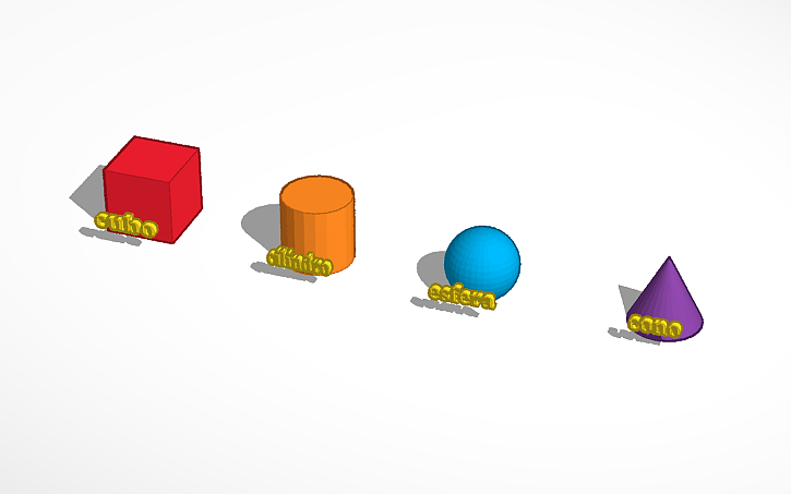 3D design Cuerpos Geometricos. | Tinkercad