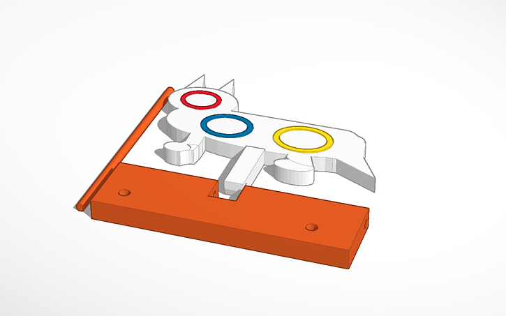 3D design Airsoft Fox Target - Tinkercad