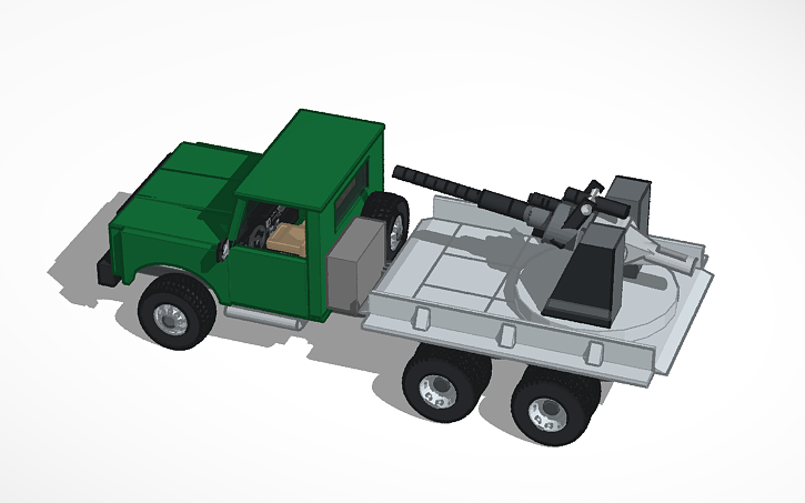 3D design MPA Military Division A-T Gun - Tinkercad