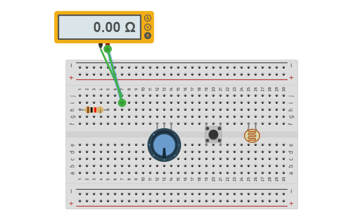 Circuit design resistances | Tinkercad