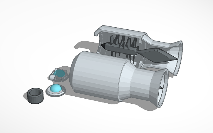 3D design RamJet - Tinkercad
