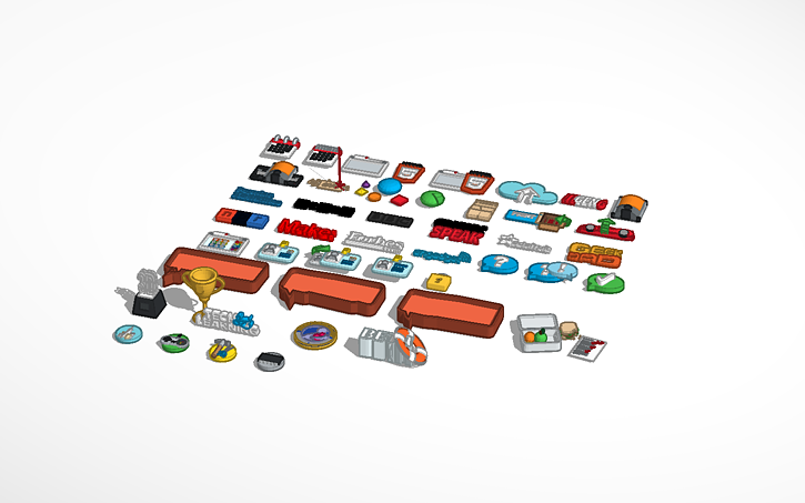 3D design Mini 3D icons #Tinkerad | Tinkercad