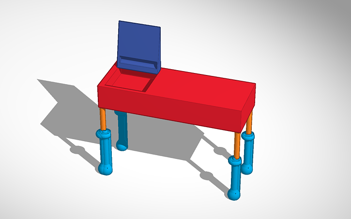 3D design Multi-purpose desk - Tinkercad