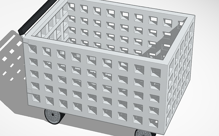 3D design shopping cart - Tinkercad