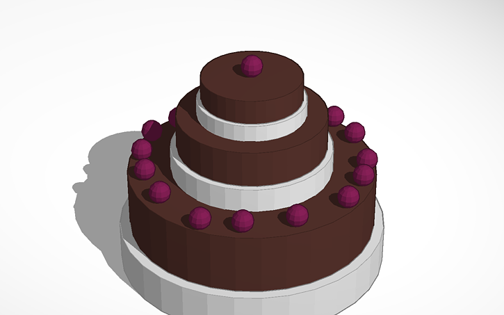 3D design Cake | Tinkercad