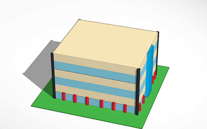 3D design Building - Tinkercad