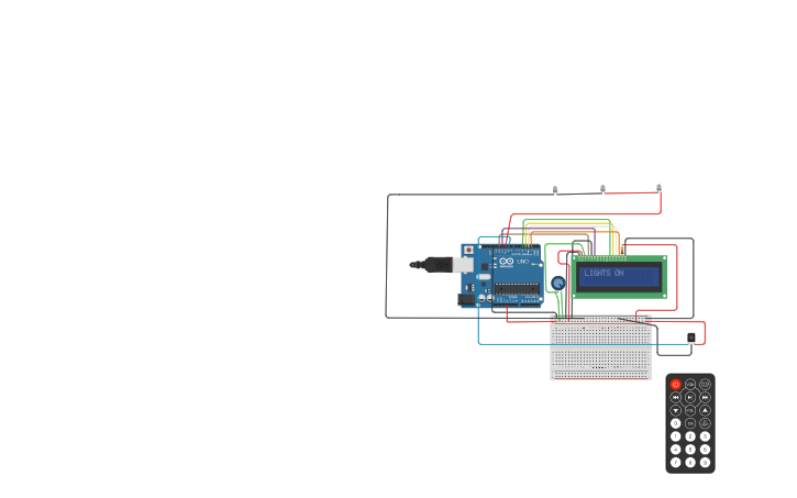 Circuit design SMART ROOM SYSTEM - Tinkercad