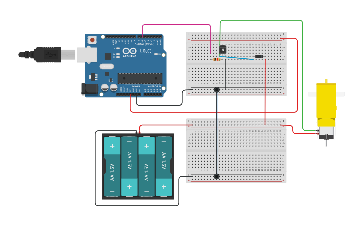 Circuit Design Motores Cc Tinkercad