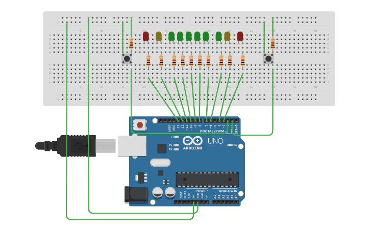 Circuit design arduino proyecto - Tinkercad