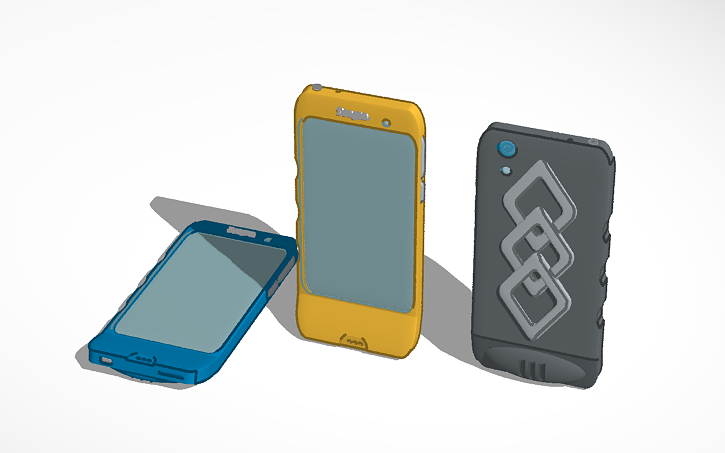 3D design Ergonomic Concept Smartphone - Tinkercad