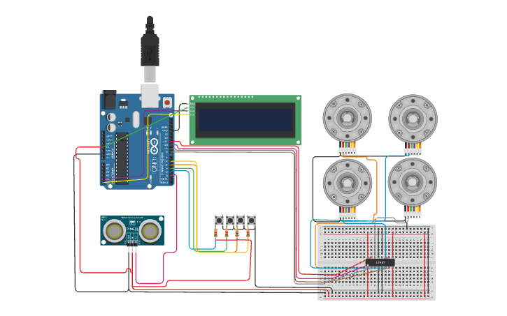 Circuit design VENDING MACHINE - Tinkercad Circuit design VENDING MACHINE - Tinkercad