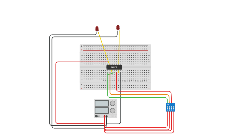 Circuit design Encoder - Tinkercad
