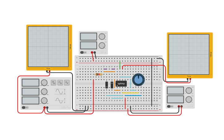 Circuit design INVERTING COMPARATOR - Tinkercad