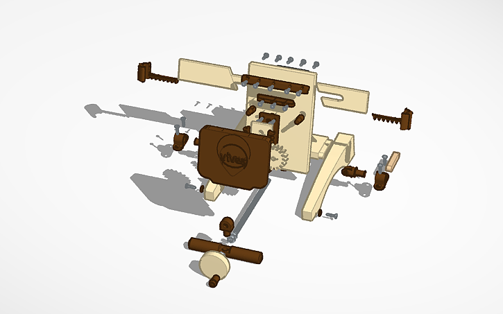 3D design Smartphonehouder exploded view - Tinkercad