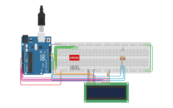 Circuit design House Unlock System - Tinkercad