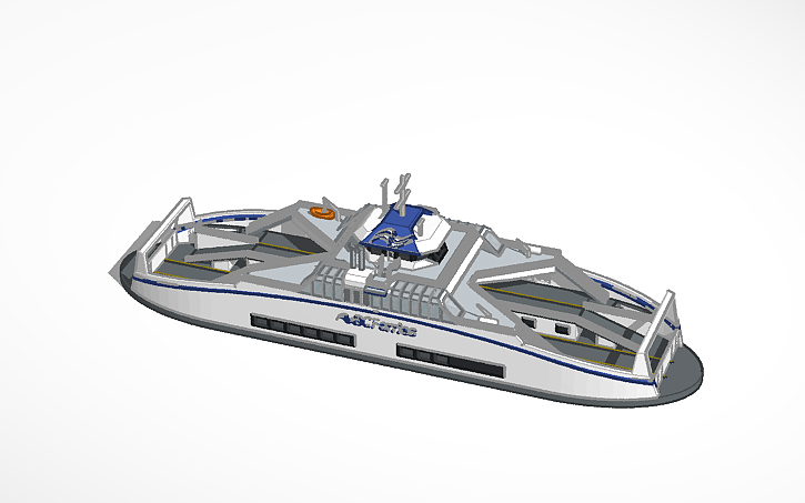 3D design BC Ferries Island Class - Tinkercad