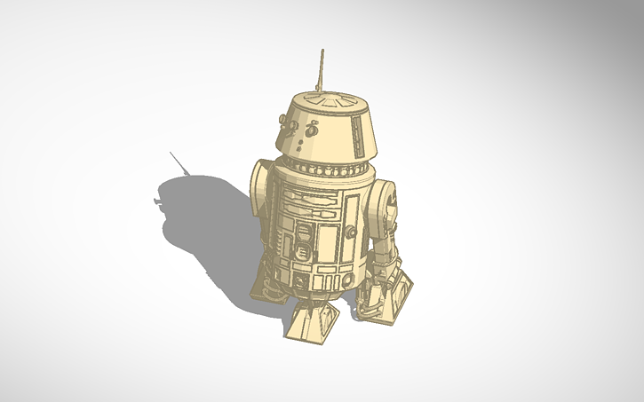 3D design Star Wars R5-D4 Droid 2 - Tinkercad